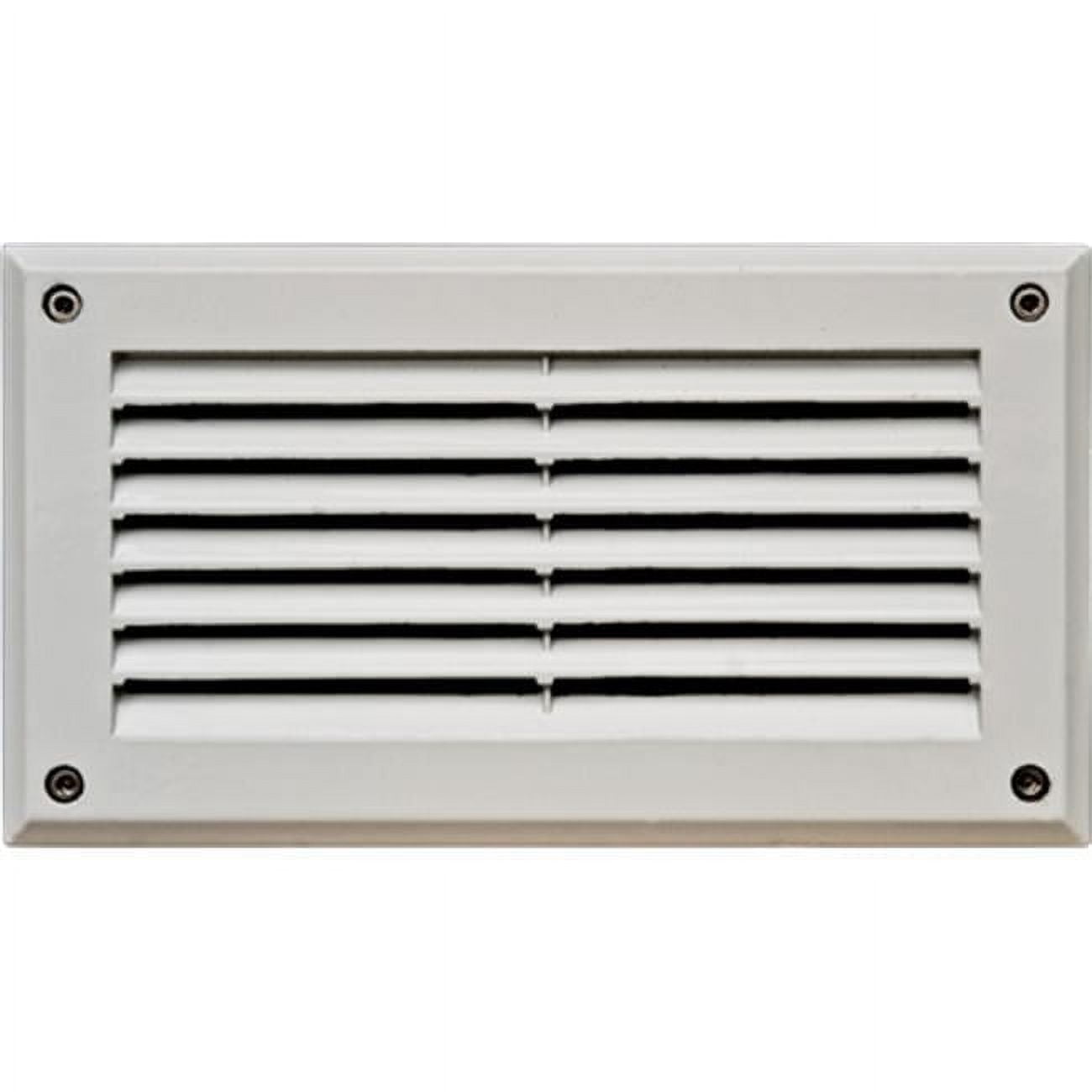Recessed Louvered Brick, Step & Wall Light, White - 5 x 8.80 x 3.10 in ...