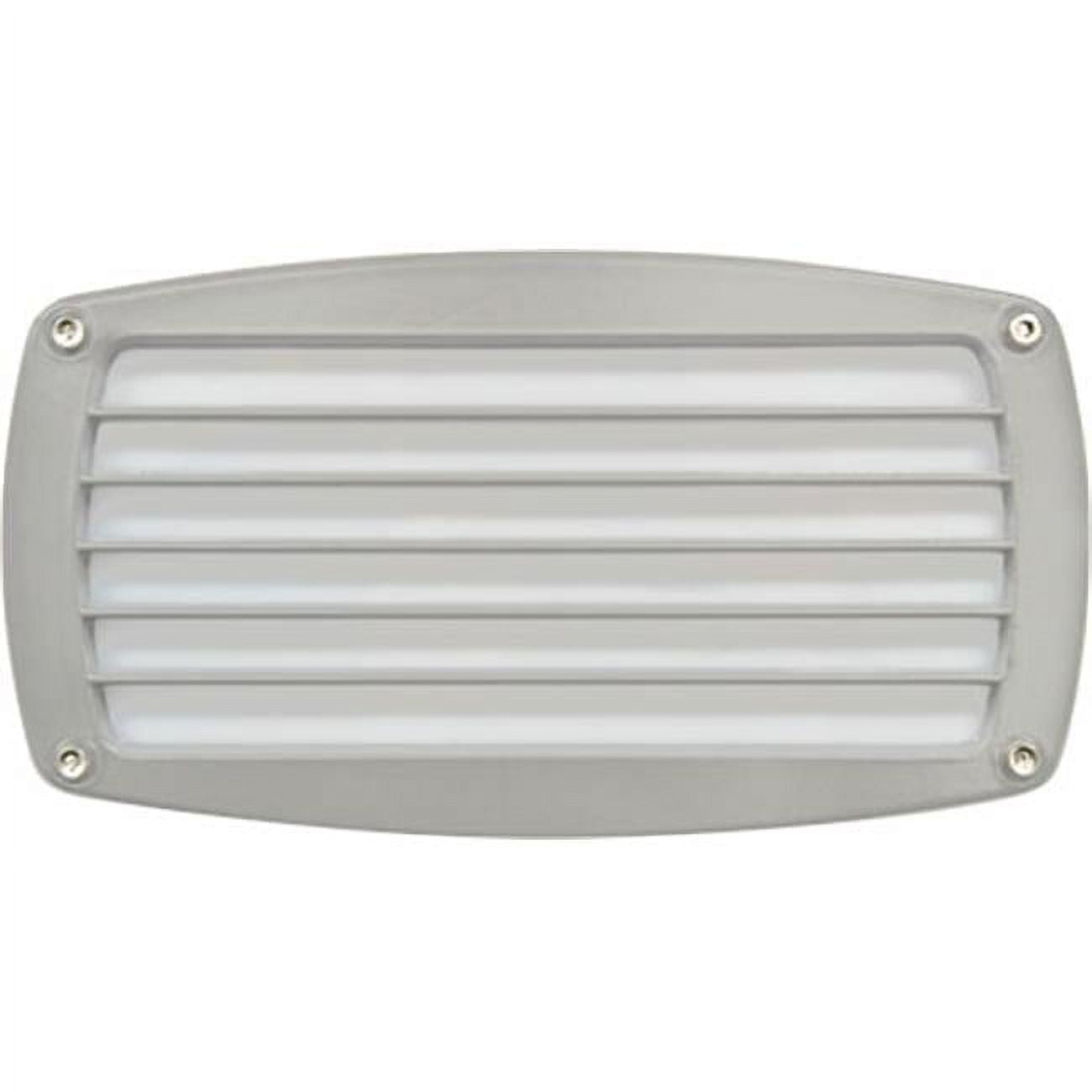 Recessed Louvered Brick, Step & Wall Light, White - 5 x 9 x 3.75 in ...