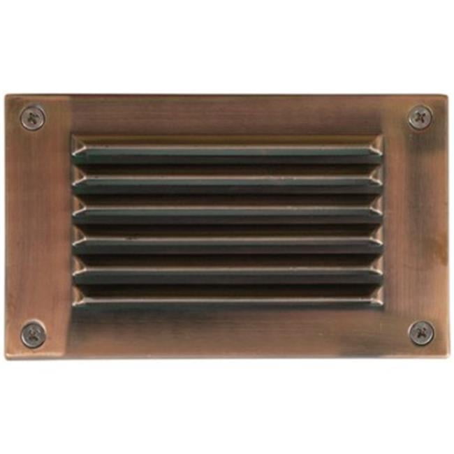Recessed Louvered Down Brick, Step & Wall Fixture, Antique Copper ...