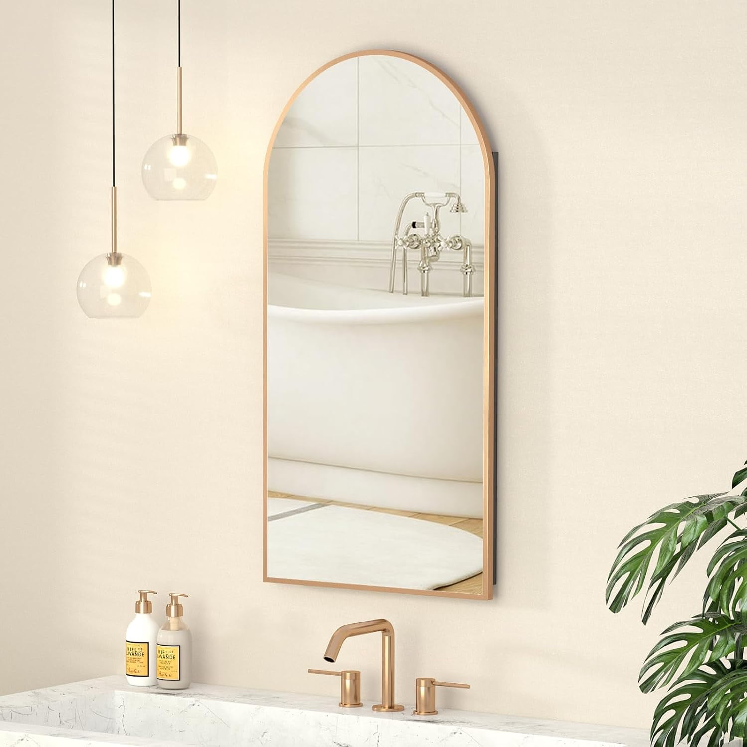 Recessed Medicine Cabinet,Arched Medicine Cabinet with Mirror for ...
