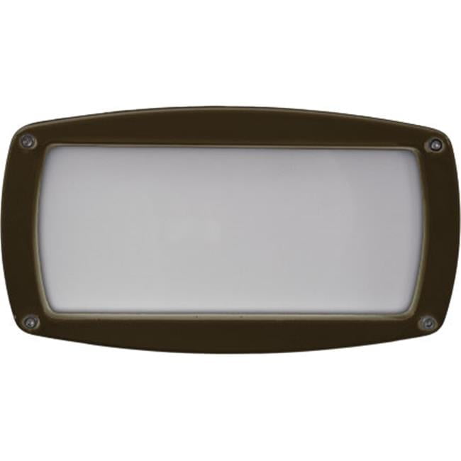 Recessed Open Face Brick, Step & Wall Light, Bronze - 5 x 9 x 3.90 in ...