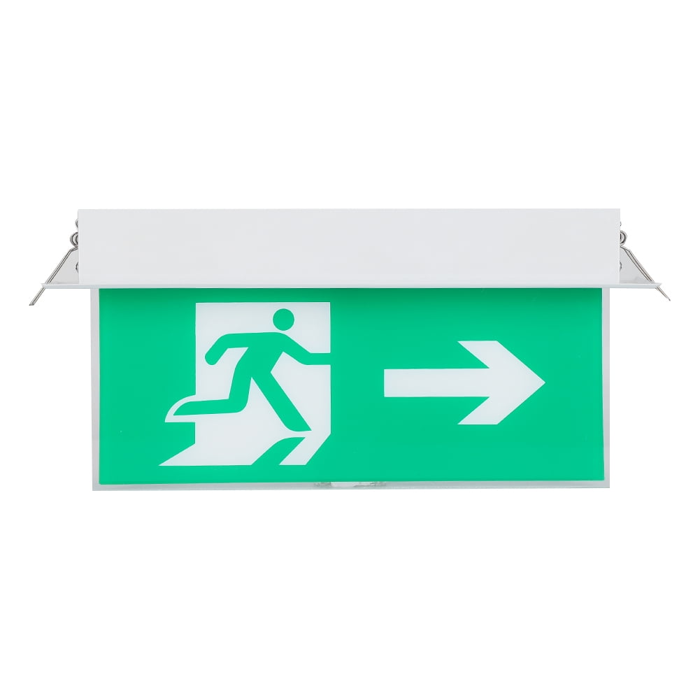 Recessed PMMA LED Emergency Exit Lighting Sign Safety Indicator Lamp ...