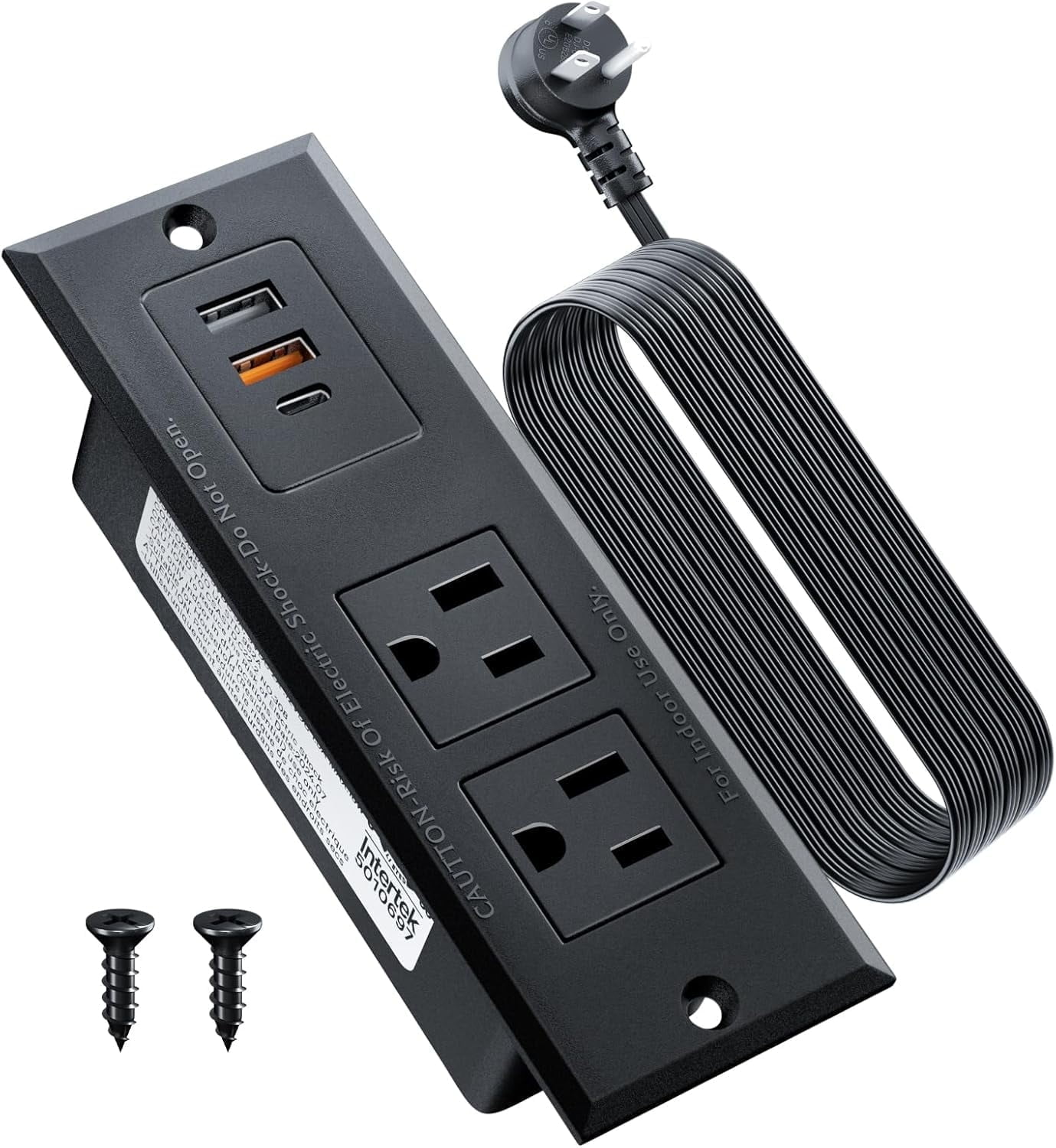 Recessed Plug with USB-C Fast Charging Conference Recessed Outlet ...