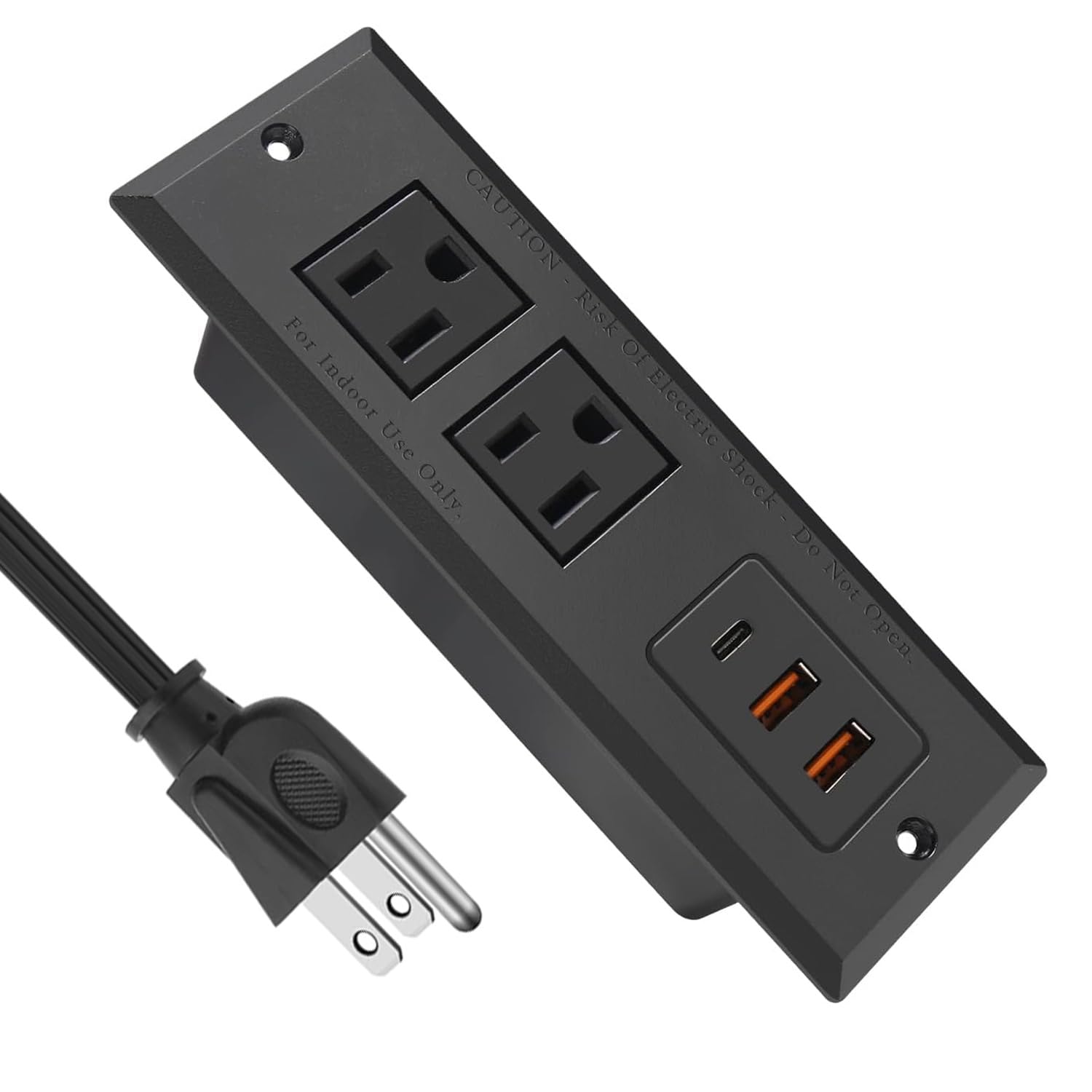 Recessed Power Strip Conference Power Socket Desktop 2 USB A Port,Quick ...