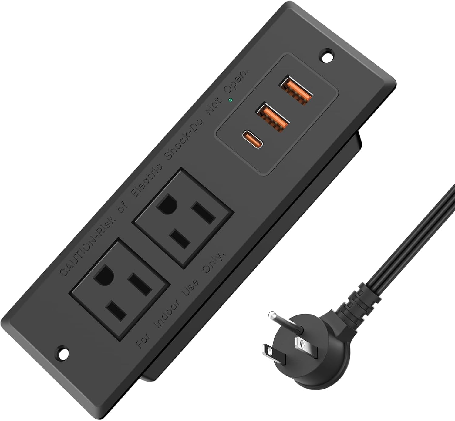 Recessed Power Strip, Flush Mounted Drawer Outlet with PD 20W Fast ...