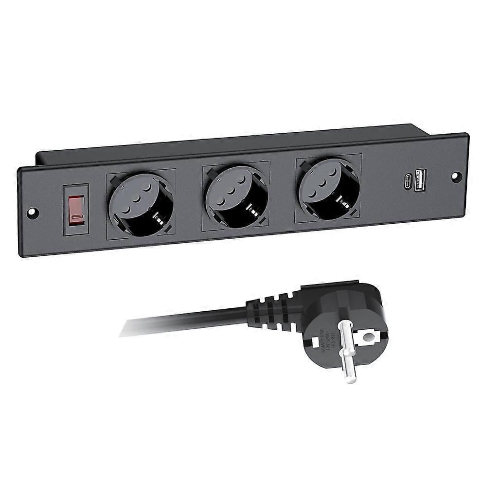 Recessed Power Strips with USB Port Concealed Recessed Power Outlet ...