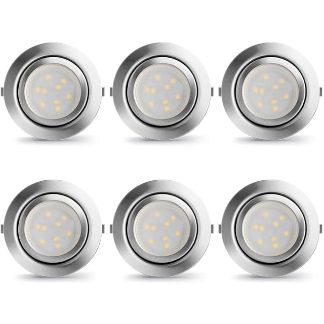 Recessed Puck Lights Wired Under Cabinet Lighting Dimmable,2.5'' Hole ...