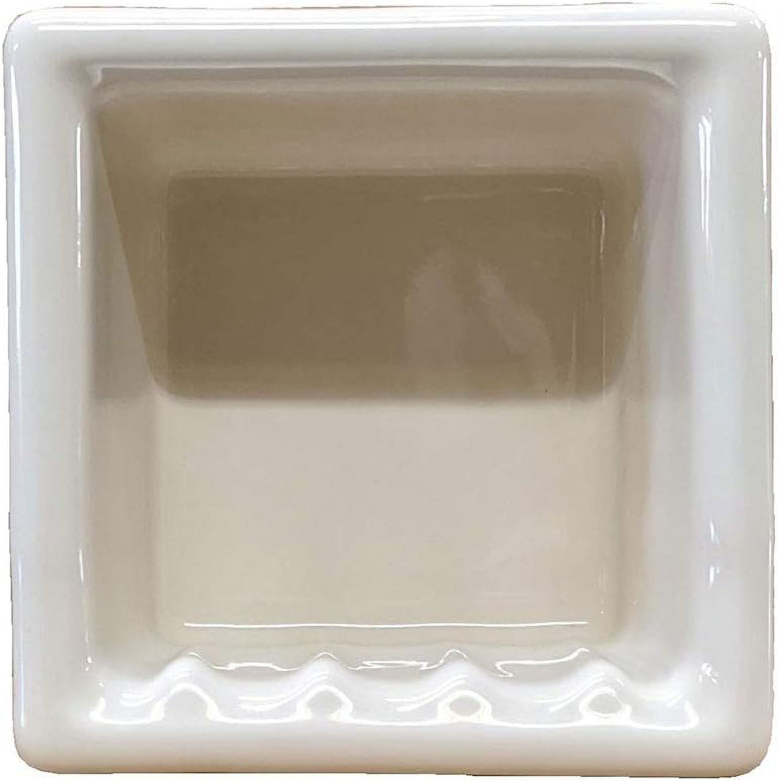 Recessed Shower Porcelain 6X6 Perfect for Soap and as Foot Rest - Easy ...