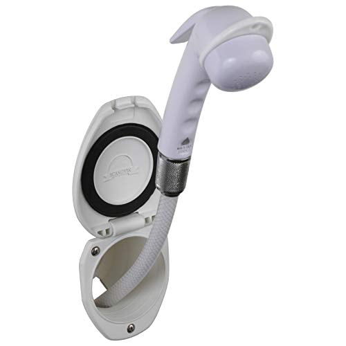 Recessed Shower with 6' White Hose and Euro Trigger Sprayer - Walmart.com