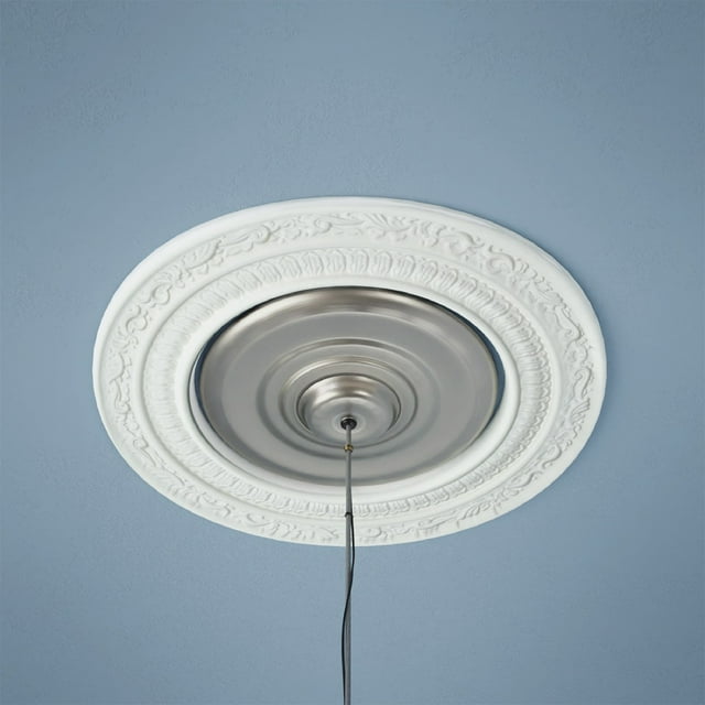 Recessed Spot Light Trim White Urethane Recessed Decorative Ceiling Medallion 6" ID x 10" OD ...