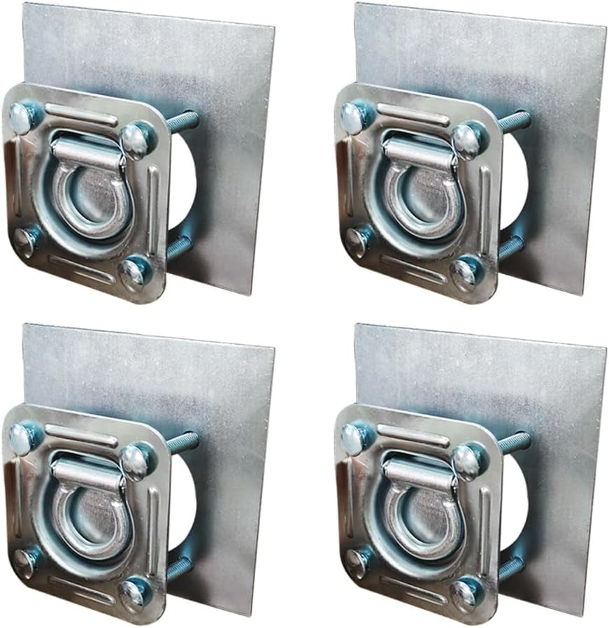 Recessed Tie Down D-Rings Anchor, 6000 lb. Capacity, Bolt-on with ...