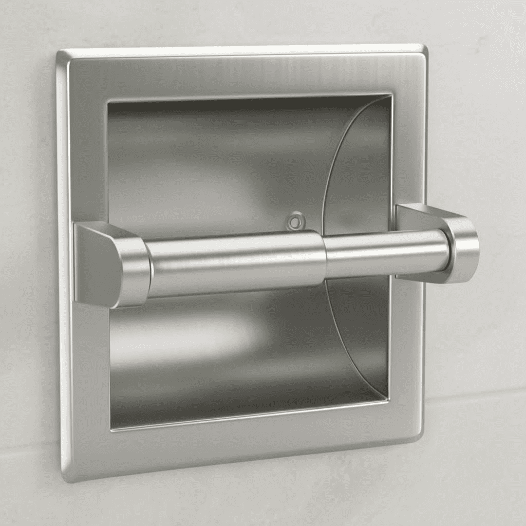 Recessed Toilet Paper Holder, In-Wall Stainless Steel Bathroom Tissue ...