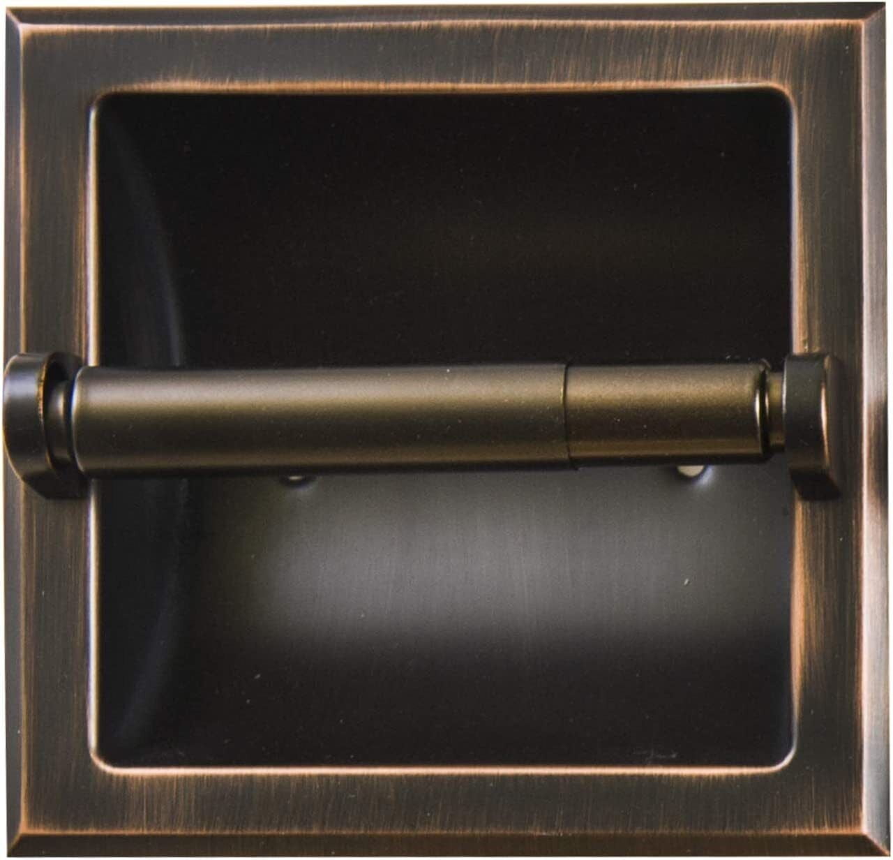 Recessed Toilet Paper Holder Wall Mounted Heavy Duty Metal Toilet Paper ...