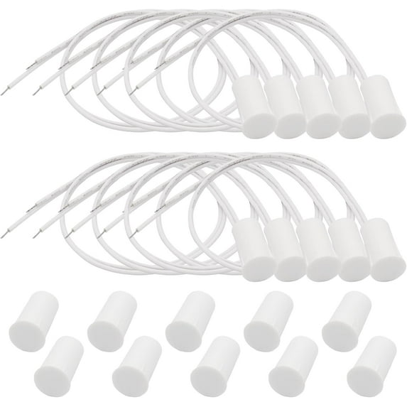 Recessed Wired Security Window Door Contact Sensor, Normally Closed NC ...