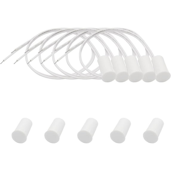 Recessed Wired Security Window Door Contact Sensor, Normally Closed NC ...