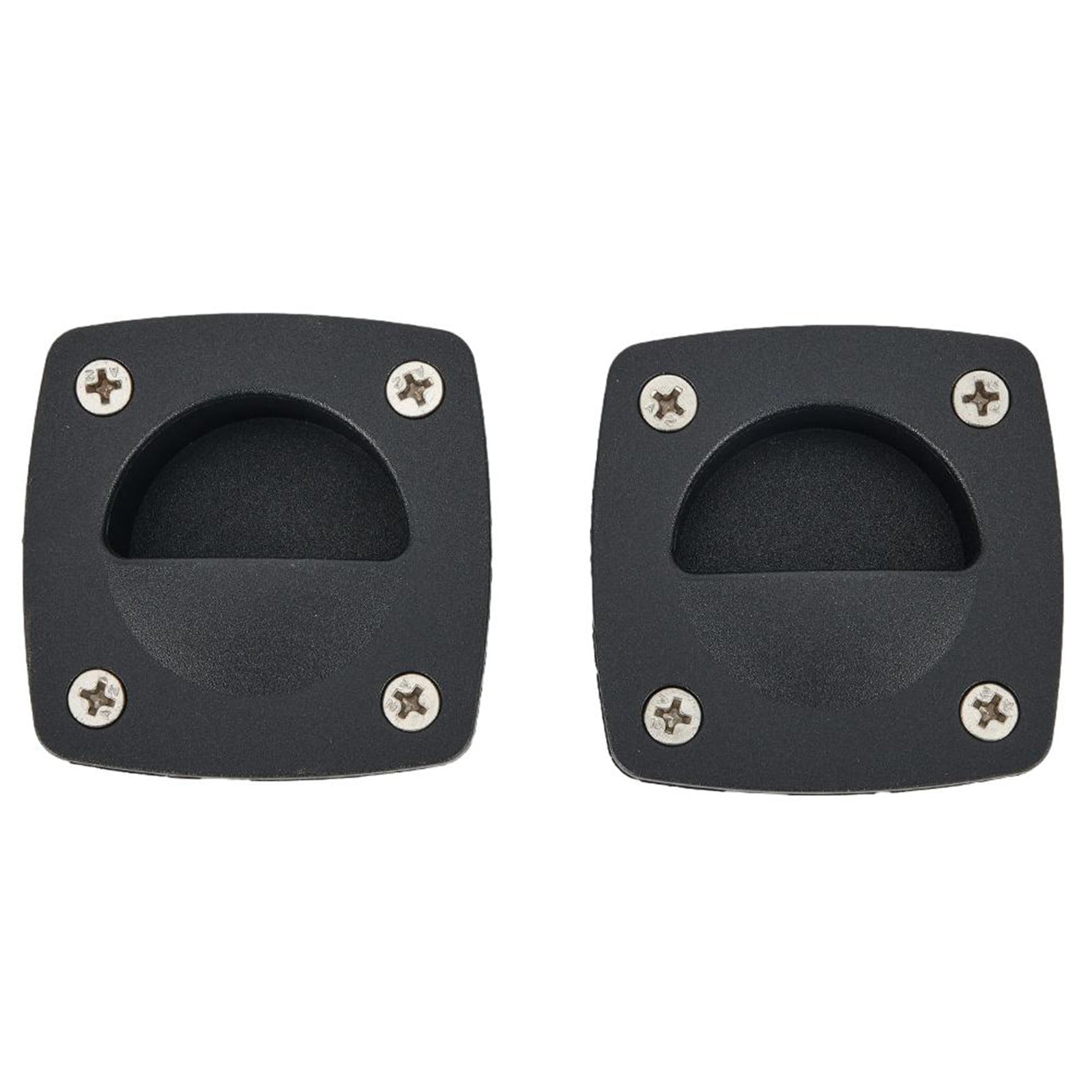 Recessed handles in black nylon, yacht, motorboat and cabin accessories ...