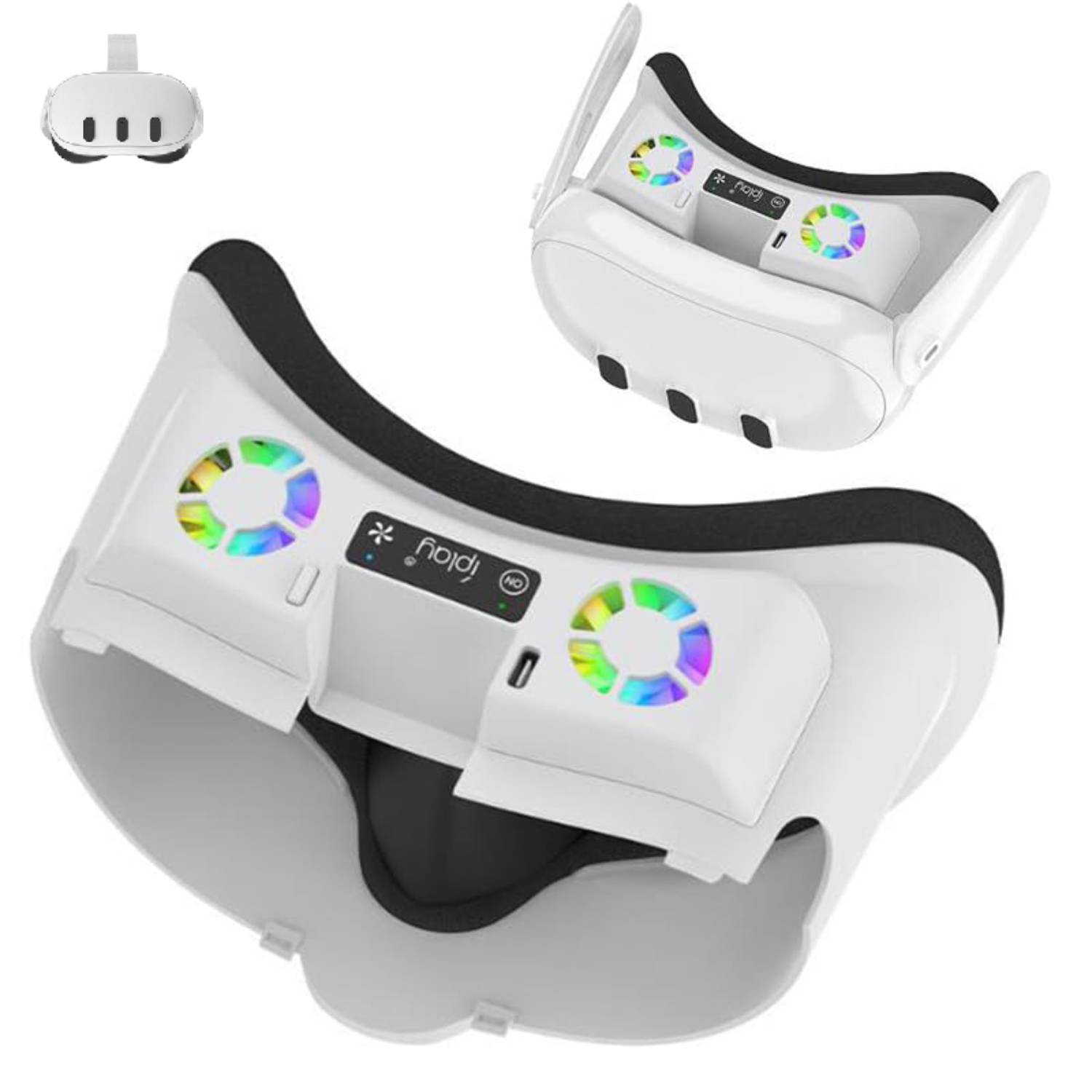 Rechale Cooling Fan Face Cover for Meta Quest 3 VR Headset Accessories ...