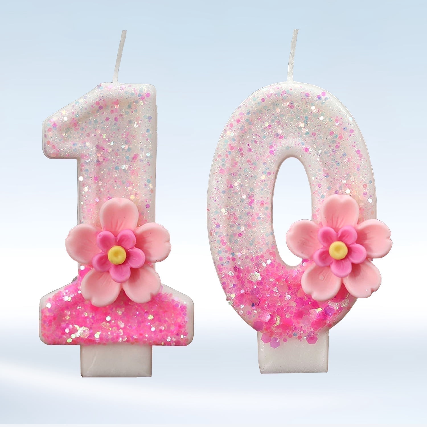 Rechale Creative Birthday Number Candles 2 Pack, Birthday Cake Candles ...