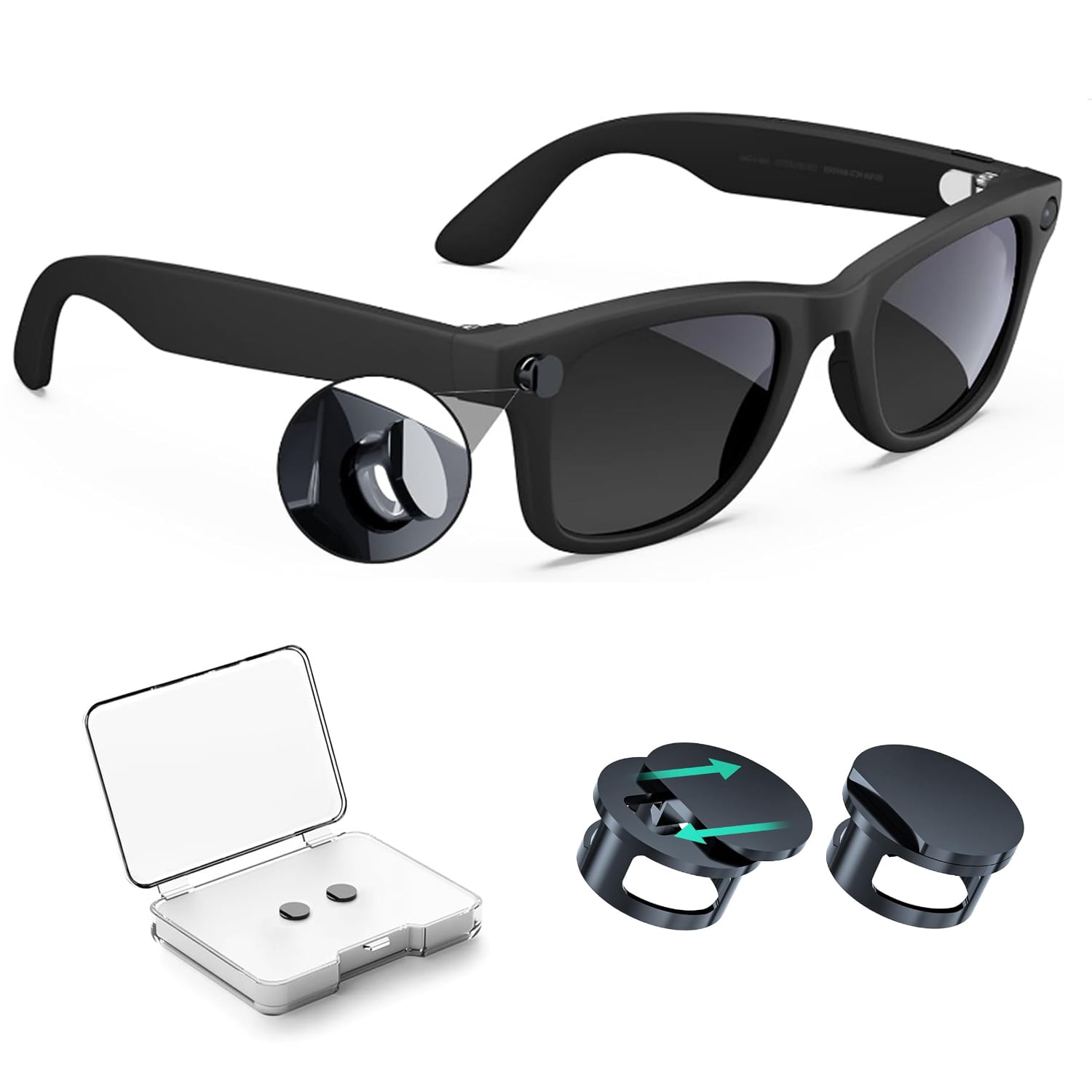 Rechale 2-Pack Light Cover for Meta Glasses, LED & Flash Sensor Blocker ...