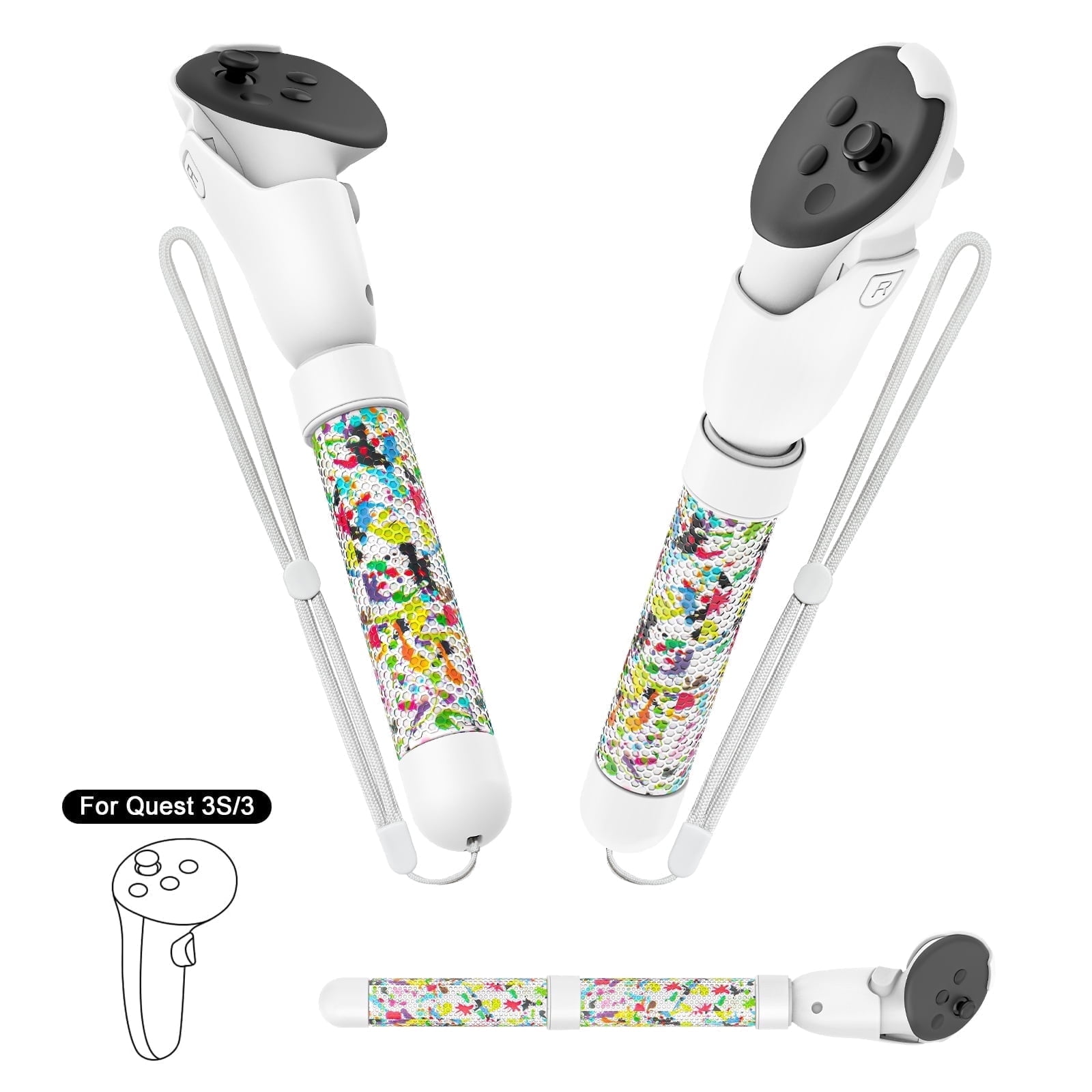 Rechale Handle Attachments for Meta Quest 3/3S, Controller Accessories ...