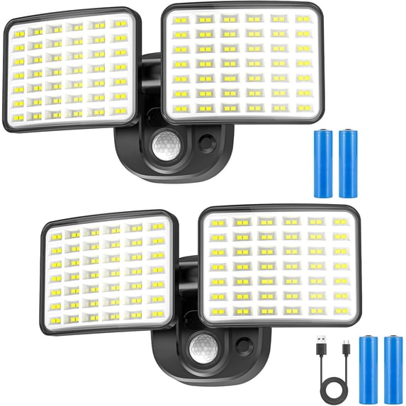 Recharable Motion Sensor Light, 2500LM&4000LM Dual Modes Recharable ...