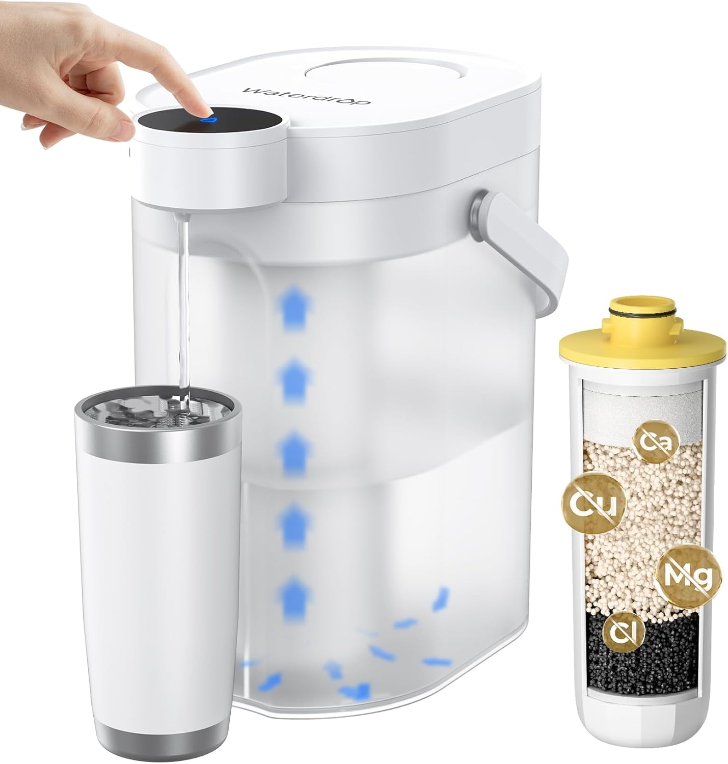 Recharable Water Filter Dispenser, 5-Sta Long-Life Instant Electric ...