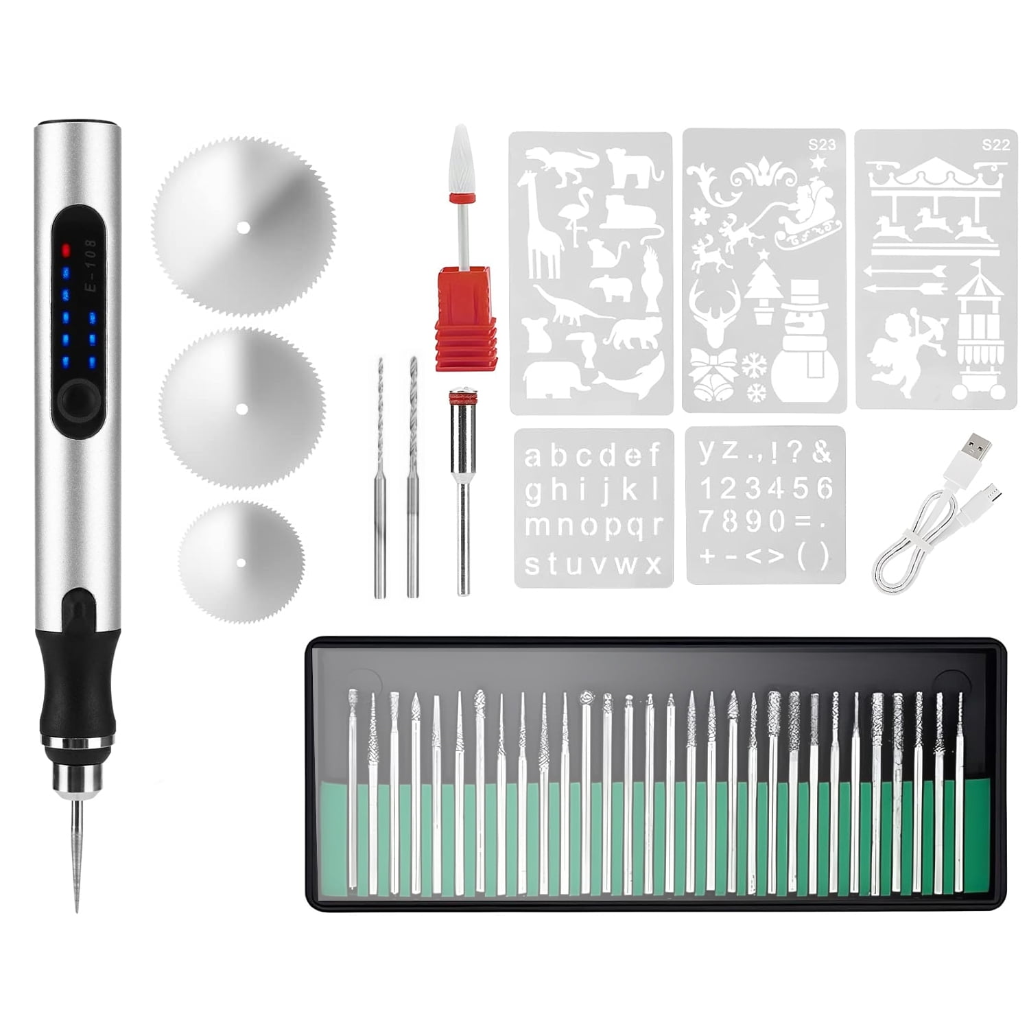 Rechargable Engraving Pen, Cordless Engraver Pen For Metal, Wood, Glass ...