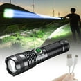 High Power Xhp70 LED Flashlight with Heavy Duty Rechargeable Lithium ...