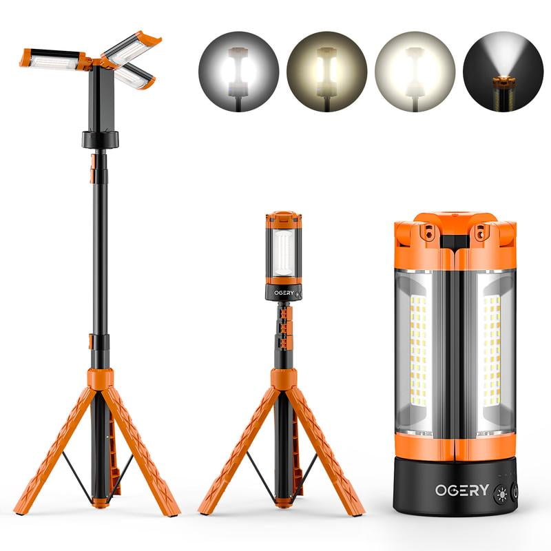 Rechargeable 10000mAh Camping Light with Detachable Tripod ( 1.75 to 6. ...
