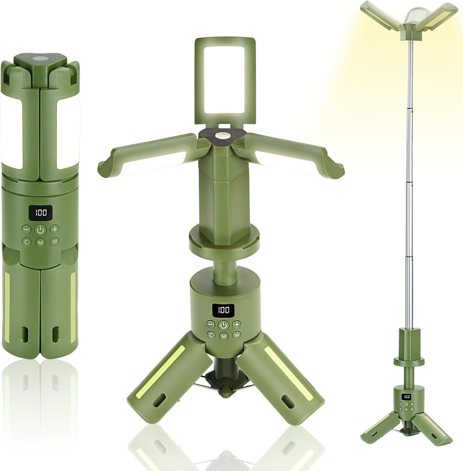 Rechargeable 14000mAh Camping Light & Lantern with Stand, 6000LM ...