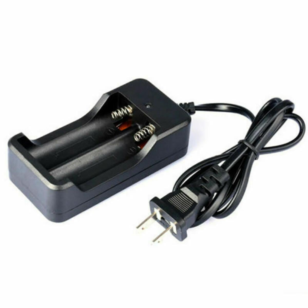 Rechargeable 18650 Battery Charger Dock and LED Torch Plug Dock for ...