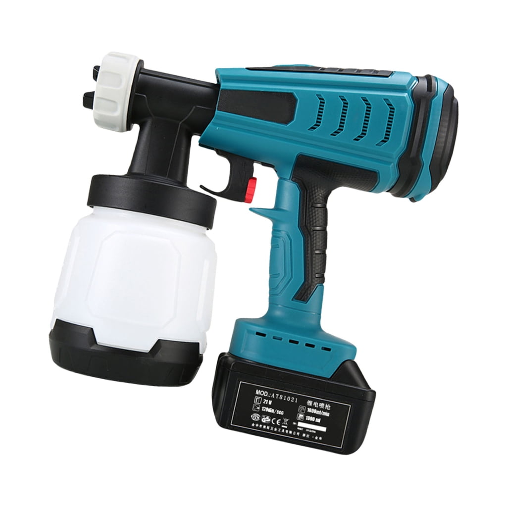 Rechargeable 18V Battery Cordless Paint Sprays Guns Brushless Motor ...