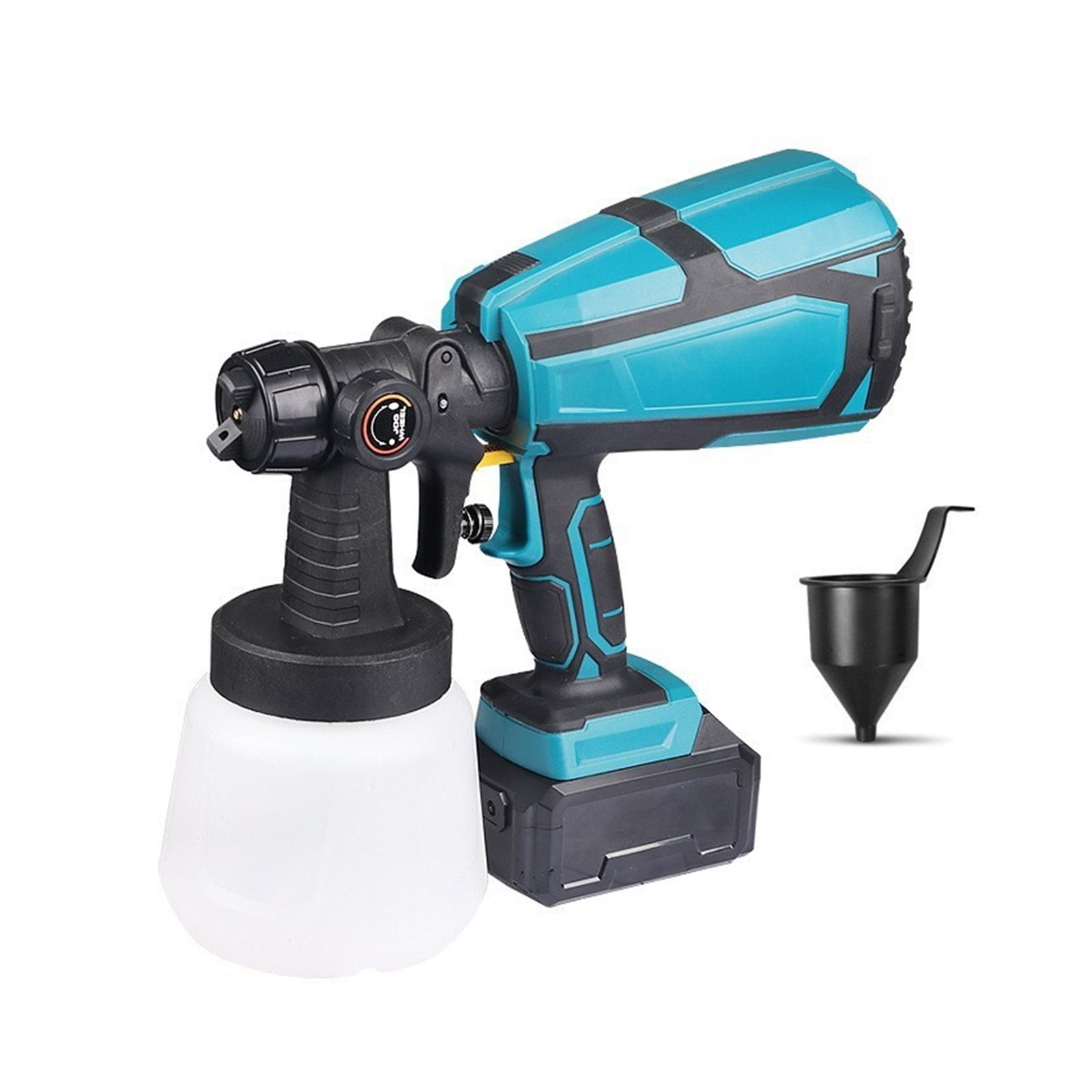 Rechargeable 21V Paint Spray Gun, Cordless Electric HVLP Sprayer for ...