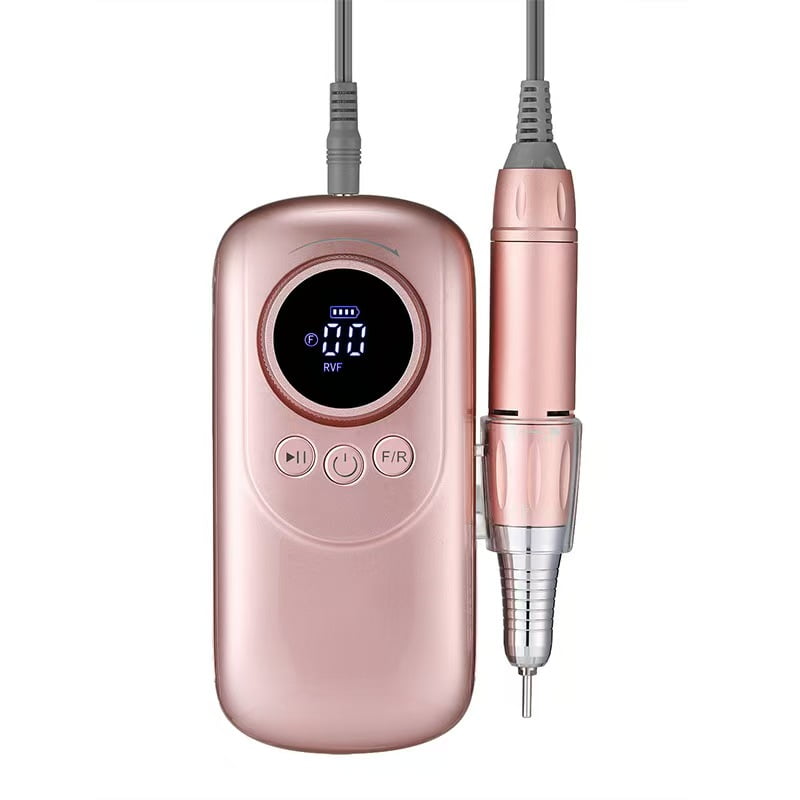 Rechargeable 35000 RPM Nail Drill, Portable Cordless Professional ...