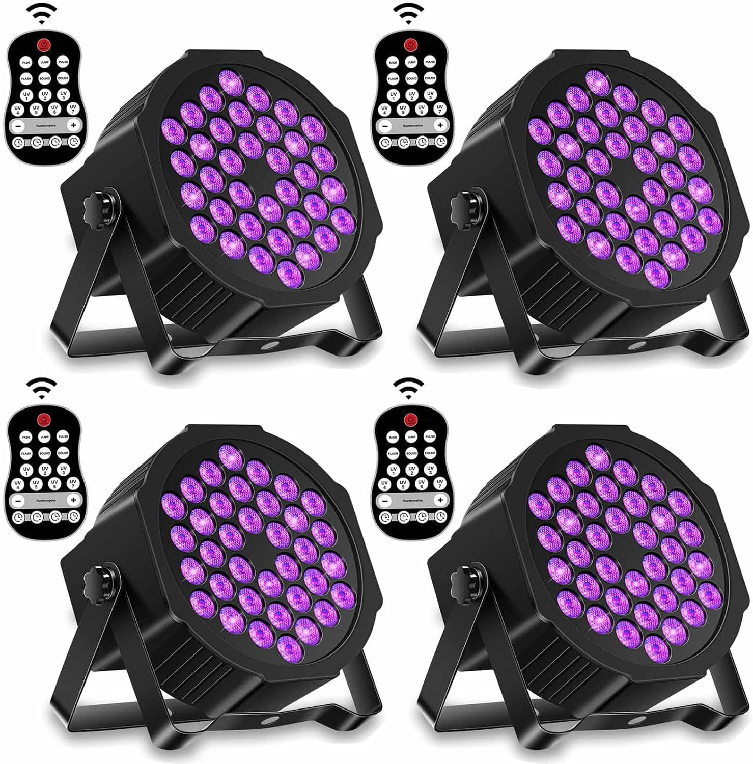 Rechargeable 36 LED Par Stage Lights with Remote Control for Poster ...