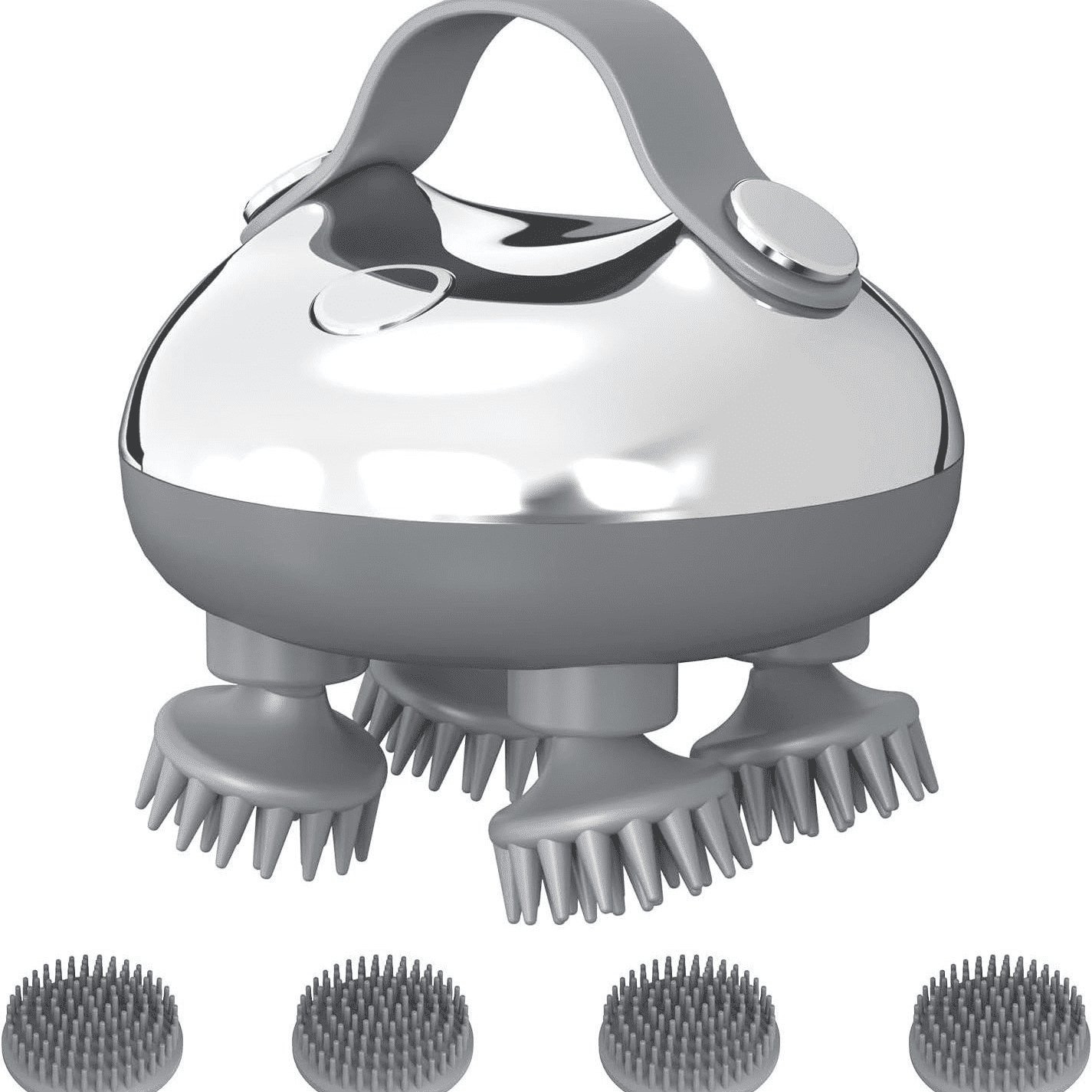 Rechargeable 3D Kneading Head Massager with 2 Sets of Claws, for Scalp ...