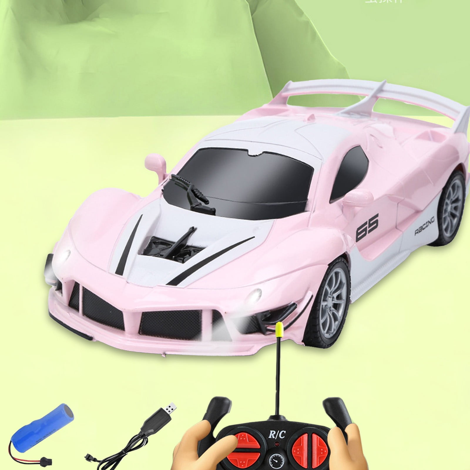 Rechargeable 4-Way Remote Control Car for Kids, 4G Wireless RC Toy Car ...