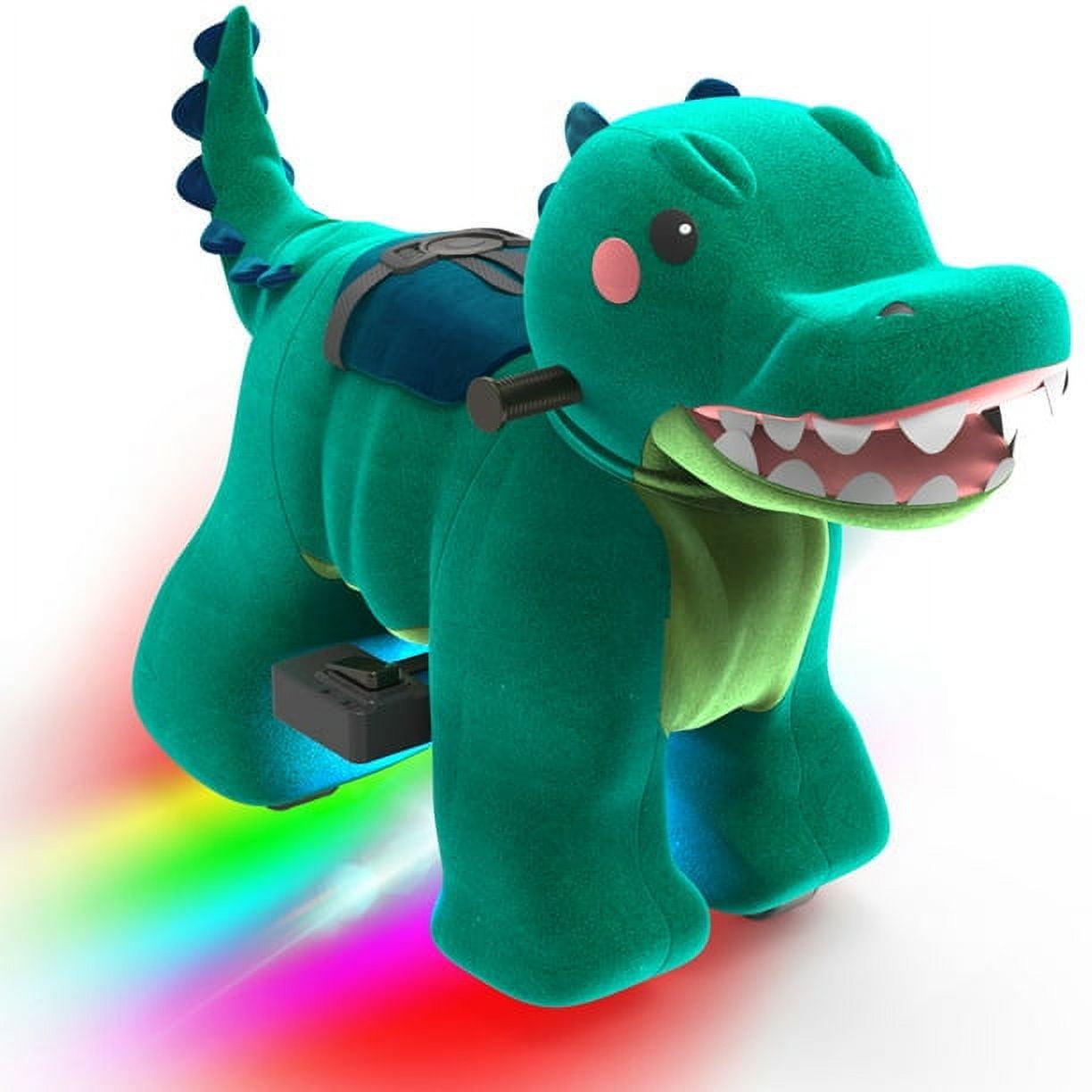 Rechargeable 6V/7A Plush Animal Ride On Toy for Kids (3 ~ 7 Years Old ...