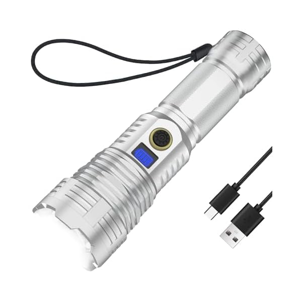 Rechargeable 990000 High Lumens LED Flashlights,LightLink Super Bright ...