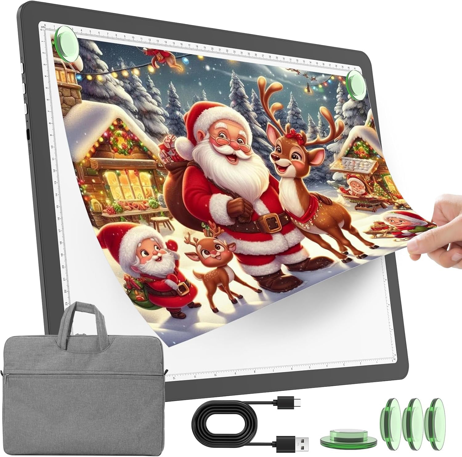 Rechargeable A3 Light Pad with Carry Bag for Diamond Painting, Ultra ...