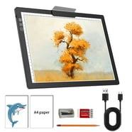 Light Box A3 with Clips,Rechargeable Led Light Pad,3 Colors Dimmable ...