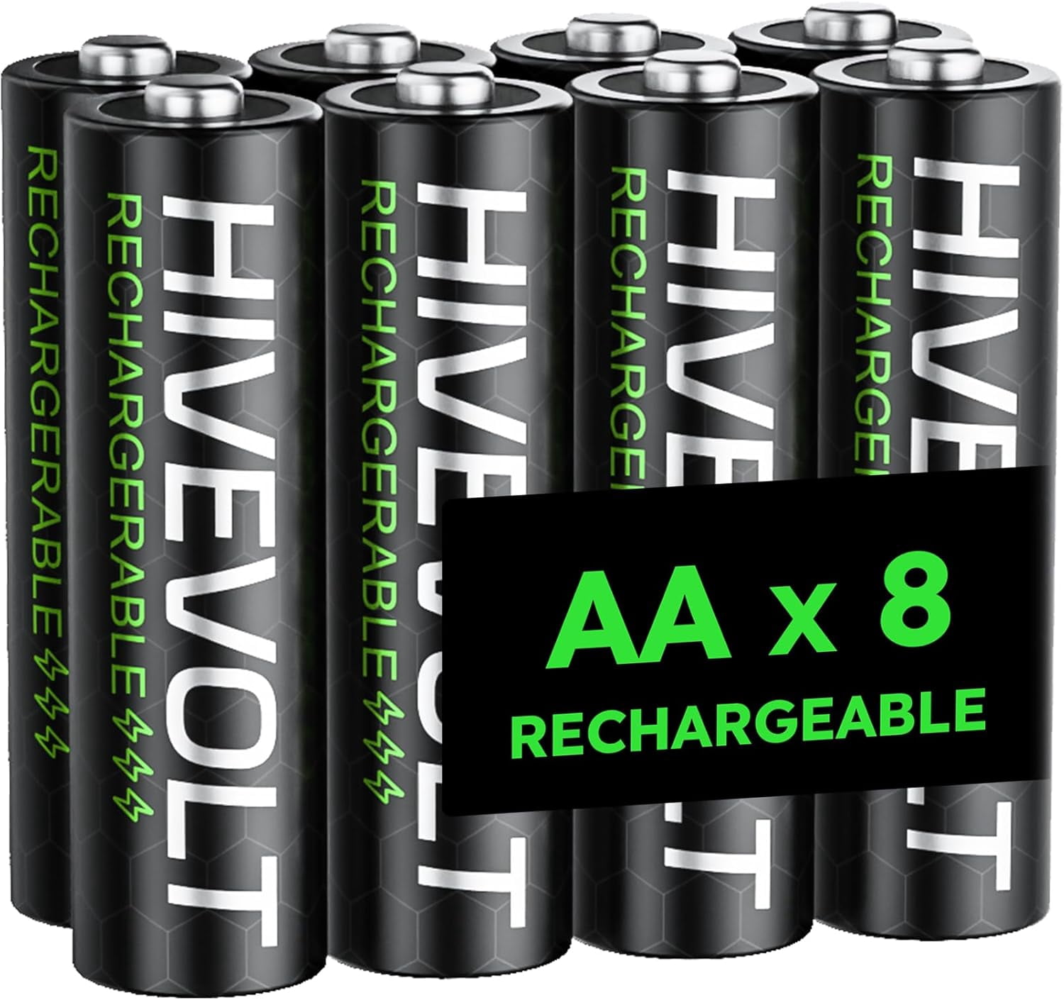 Rechargeable AA Batteries 2800mAh High Capacity Double A Battery 1.2V ...