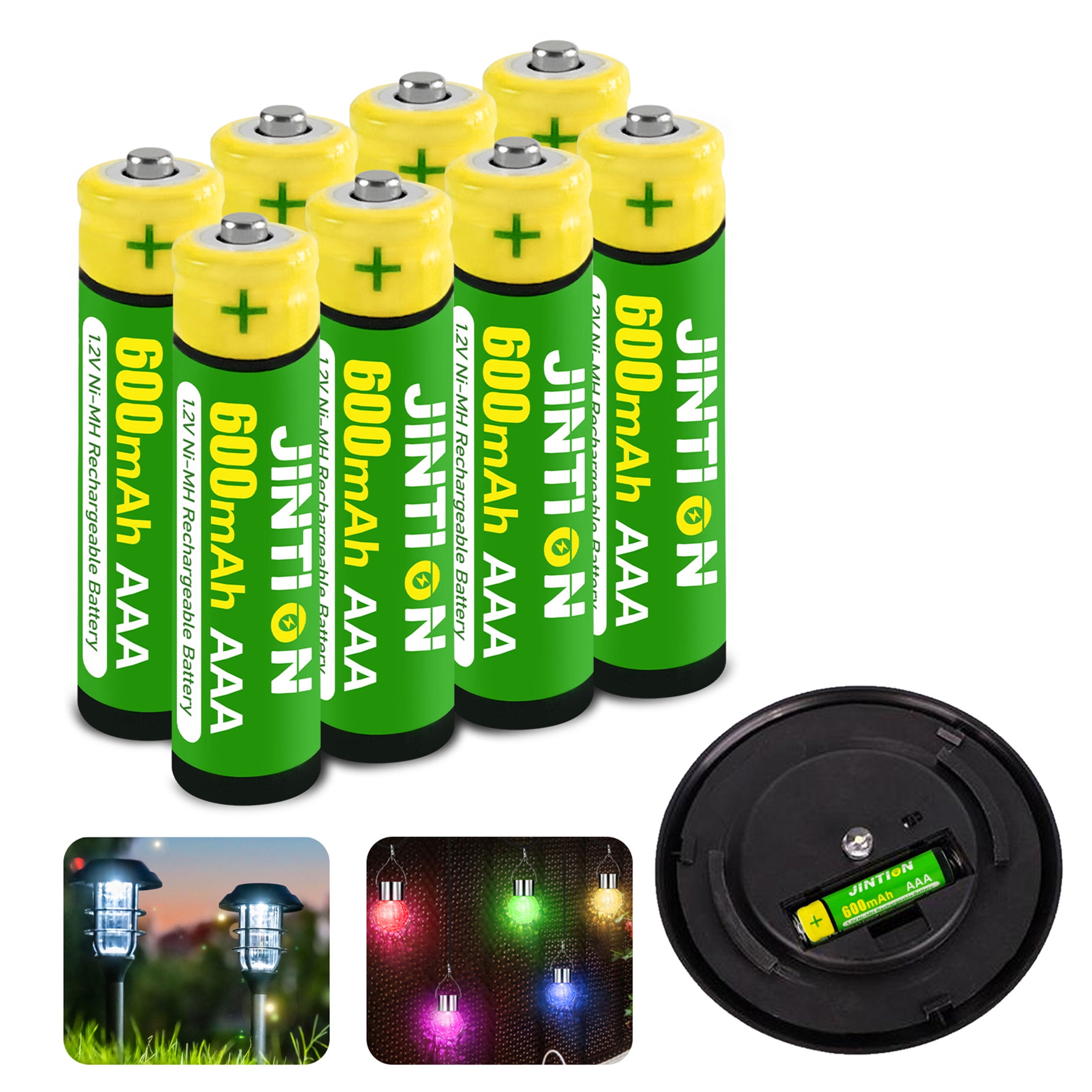 Rechargeable AAA Batteries NiMh 600mAh, Rechargeable 1.2v AAA Battery ...