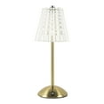 Rechargeable Acrylic Crystal Table Lamp, 12.99 In 3 Color Dimmable LED ...