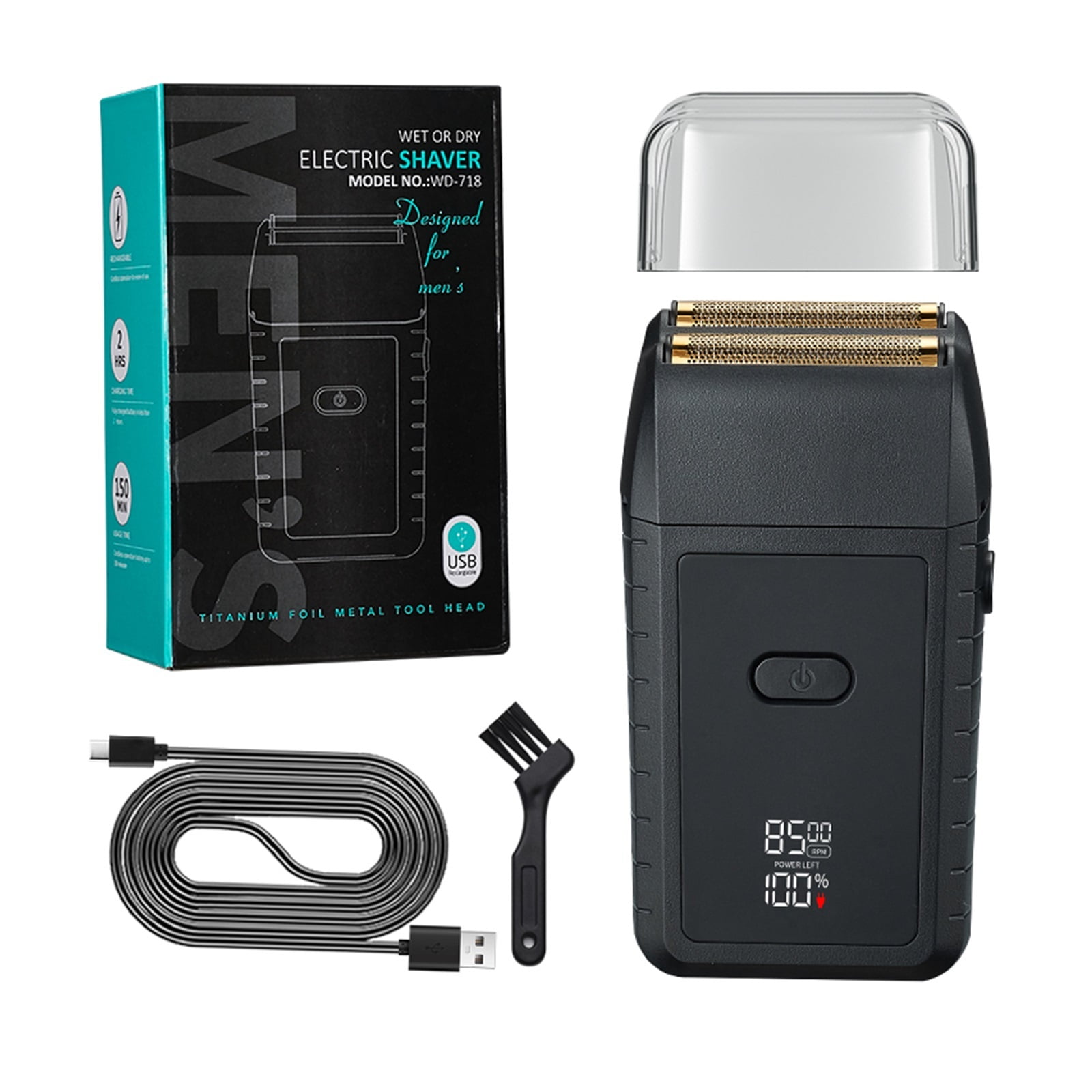 Rechargeable Aluminum Foil Electric Gold And Silver Wireless USB ...