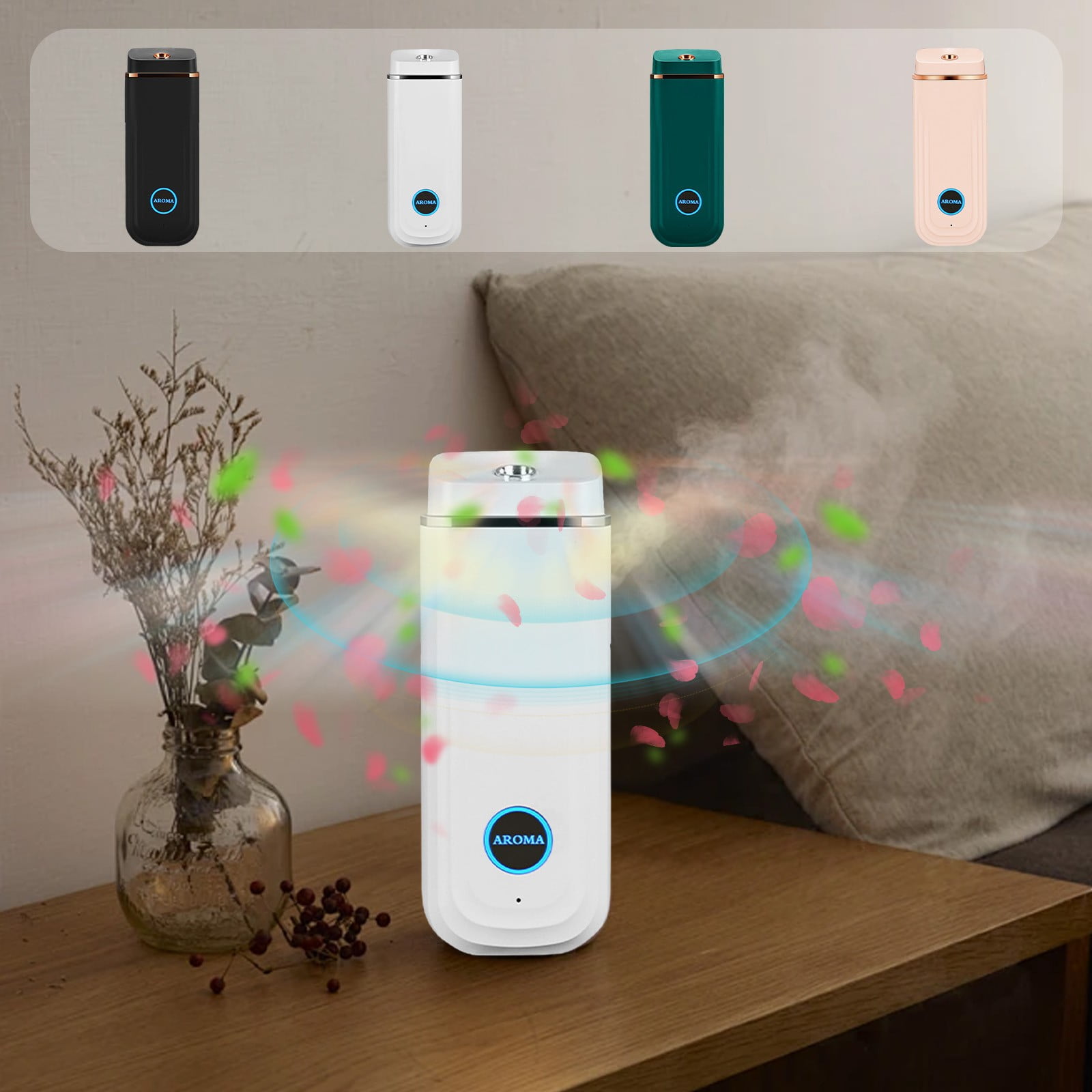 Rechargeable Aroma Diffuser | Three-Speed Adjustable Scent Disperser ...