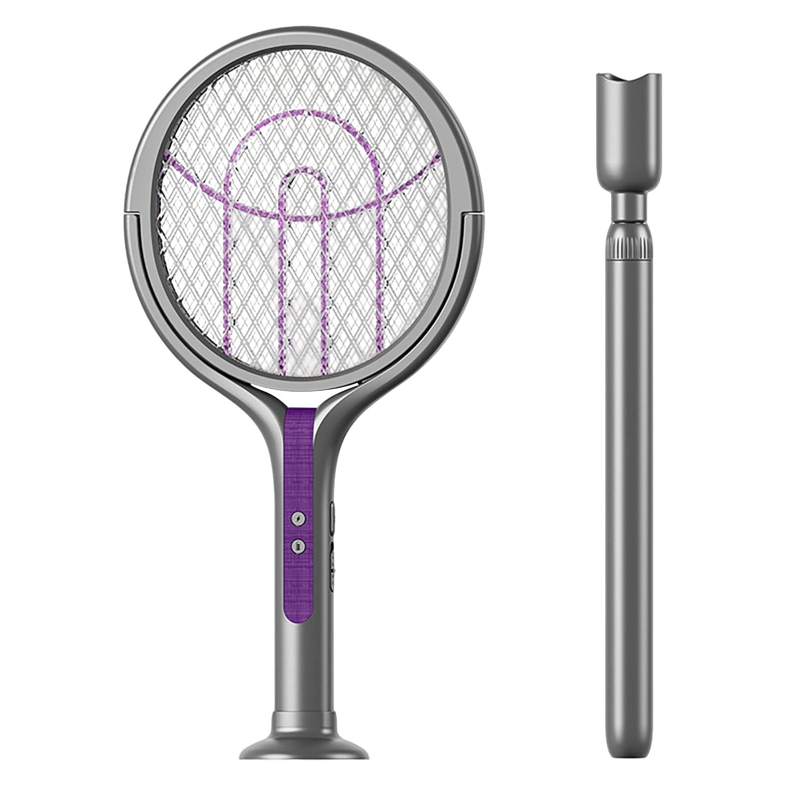 Rechargeable Automatic Extendable Fly Swatter With LED Light For Indoor ...