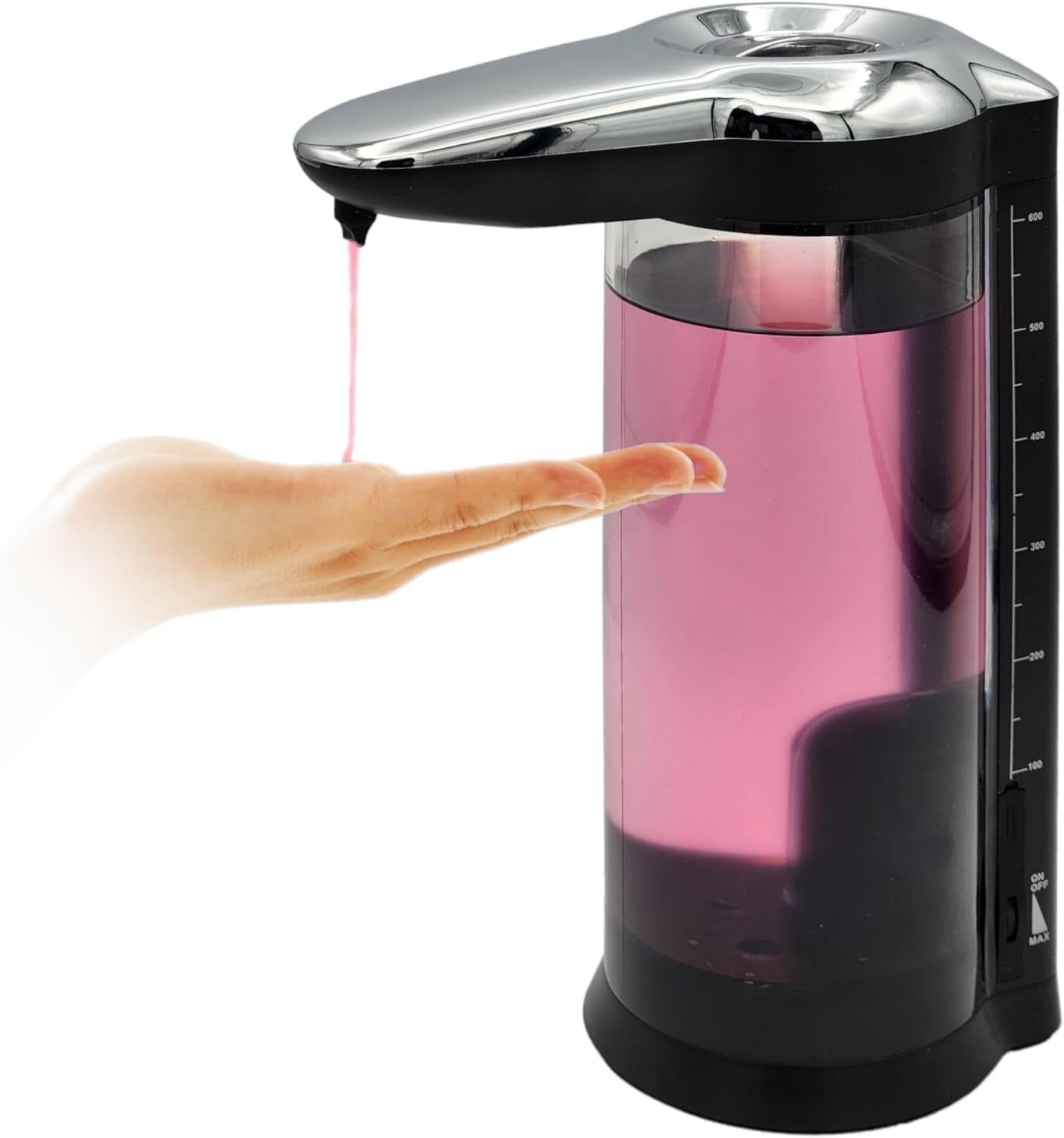 Rechargeable Automatic Soap Dispenser Touchless. Large 22oz Dual Wall ...