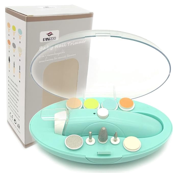 Rechargeable Baby Nail File, Fansidi Electric Baby Nail Trimmer for ...