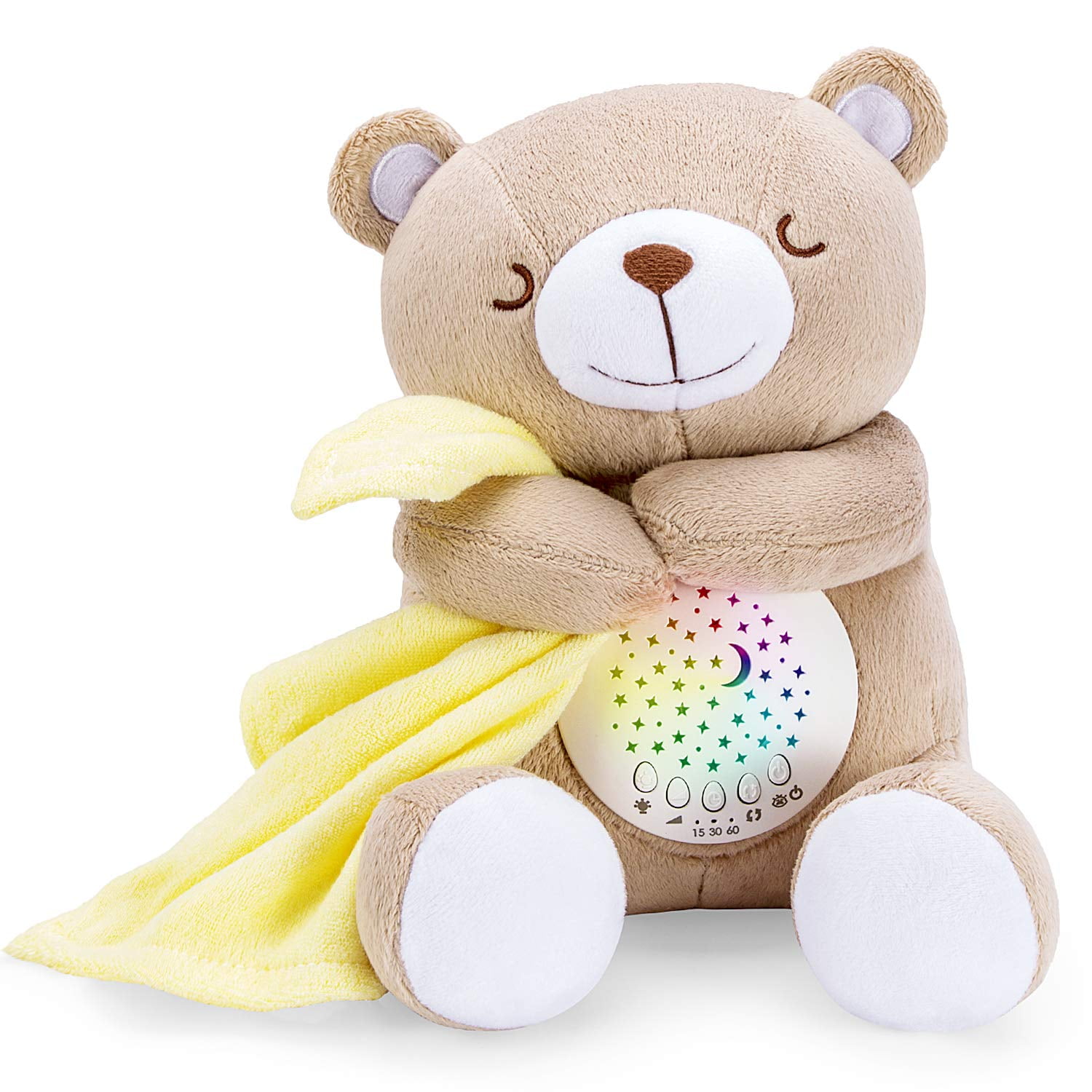 Rechargeable Baby Sleep Soother Bear, Nursery Decor Night Light ...